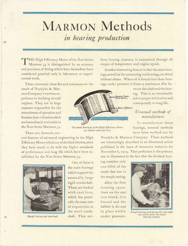 1920 6 23 MARMON MARMON METHODS in bearing production Nordyke & Marmon ...