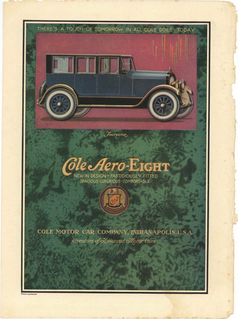 1921 1 22 Toursine - Cole Aero-EIGHT NEW IN DESIGN - FASTIDIOUSLY ...