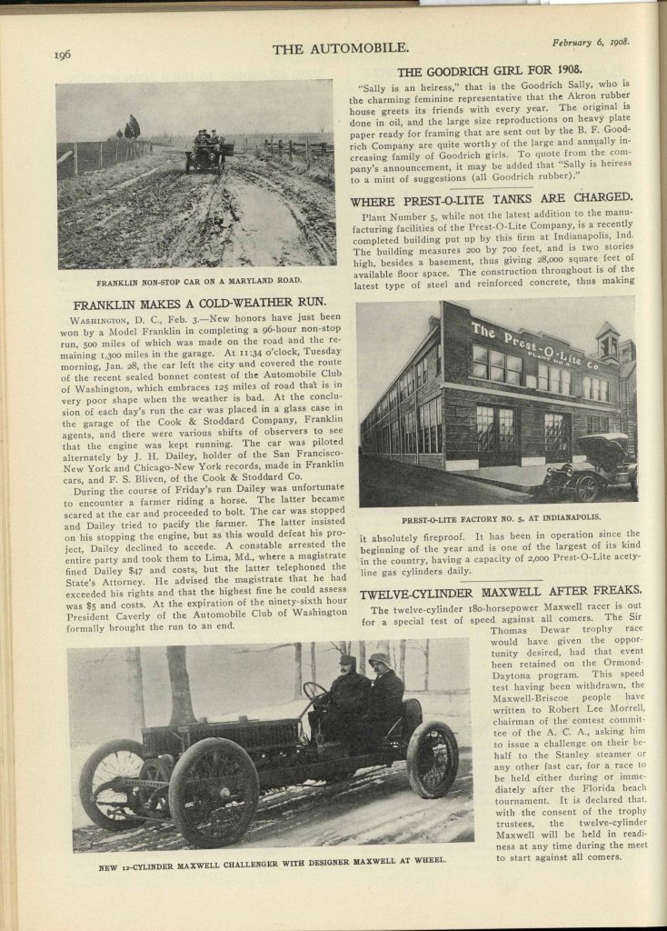 1908 2 6 TWELVE-CYLINDER MAXWELL AFTER FREAKS THE AUTOMOBILE U of MN ...