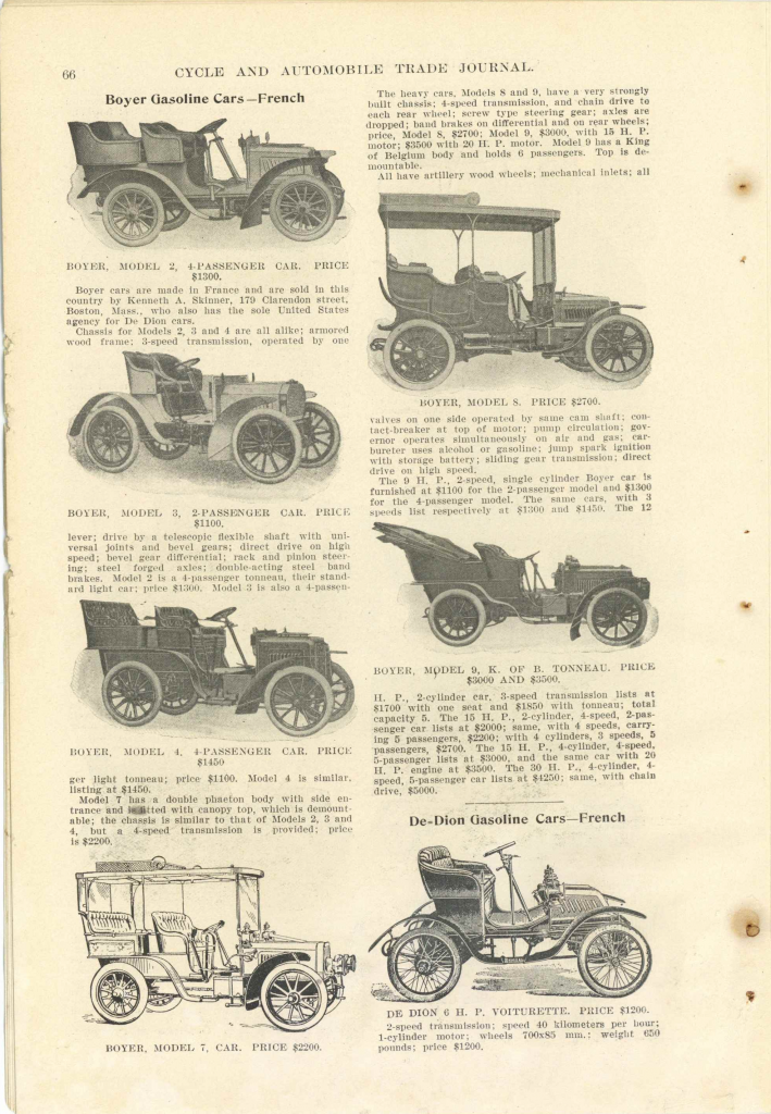 1904 FOURTH ANNUAL Review of Complete Automobiles CYCLE AND AUTOMOBILE ...