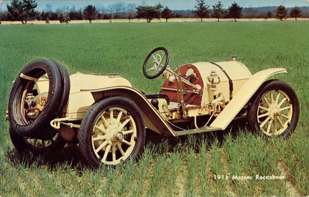 1911 MERCER Raceabout postcard front