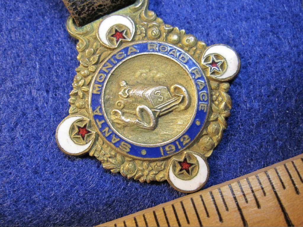 1912 Santa Monica Road Race pocket watch fob screenshot