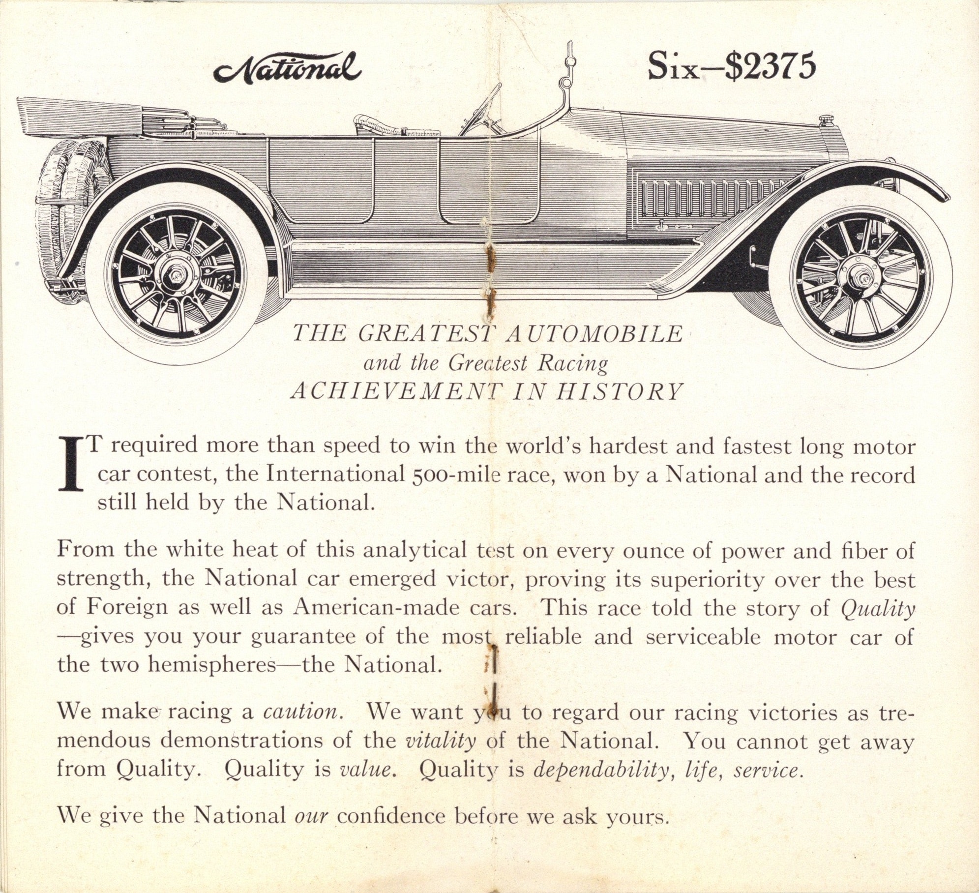 1913 National THE INCONQUORED CAR Archives - Chuck's Toyland