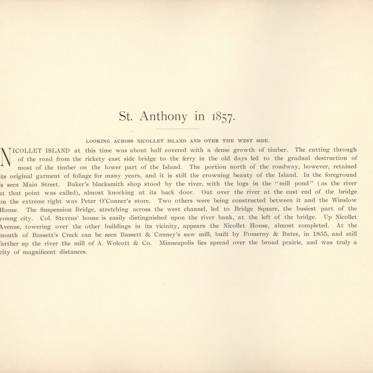 1890 MINNEAPOLIS ALBUM Early Days In Minneapolis Edward Bromley St ...