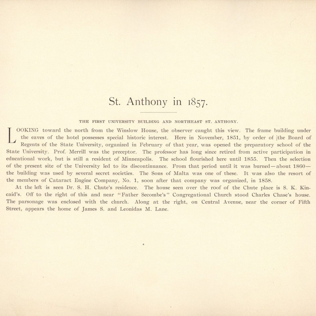 1890 MINNEAPOLIS ALBUM Early Days In Minneapolis Edward Bromley St ...