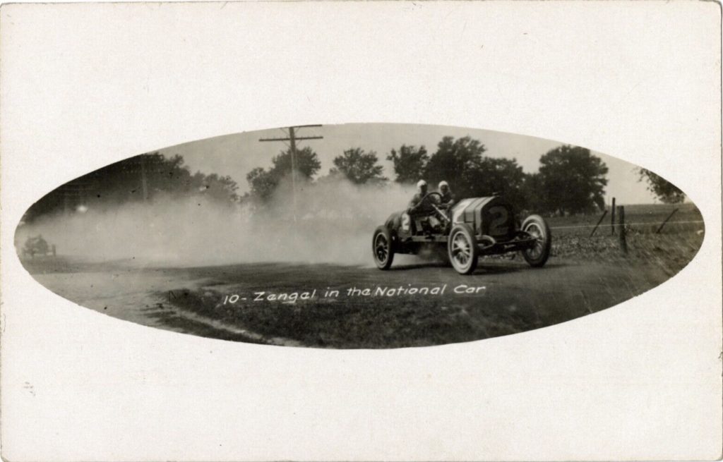 1911 Winner LEN ZENGEL in National Car ELGIN National Auto Race ...