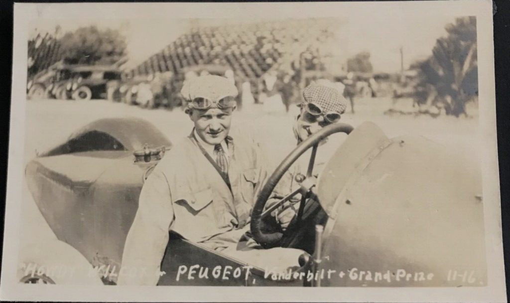 1915-16 Howdy Wilcox Vanderbilt Cup & American Grand Prix RPPC front ...