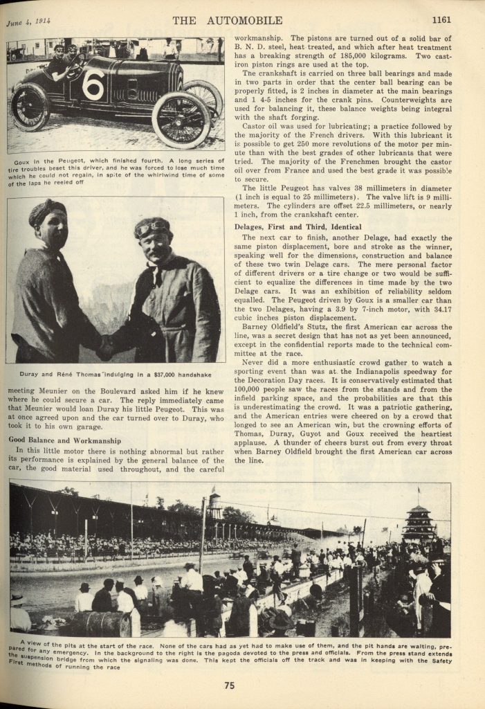 1914 6 4 Thomas in Delage Wins 1914 By J. Edward Schipper THE ...