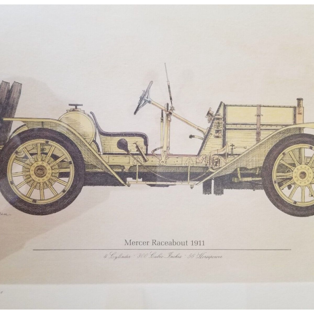 1911 MERCER Raceabout illustration