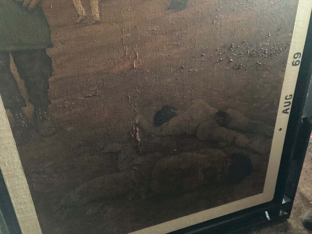 2023 7 10 Wisconsin David Wicklund painting in back shed 3