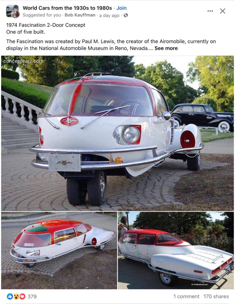 1974 Fascination 2-Door Concept FB 2