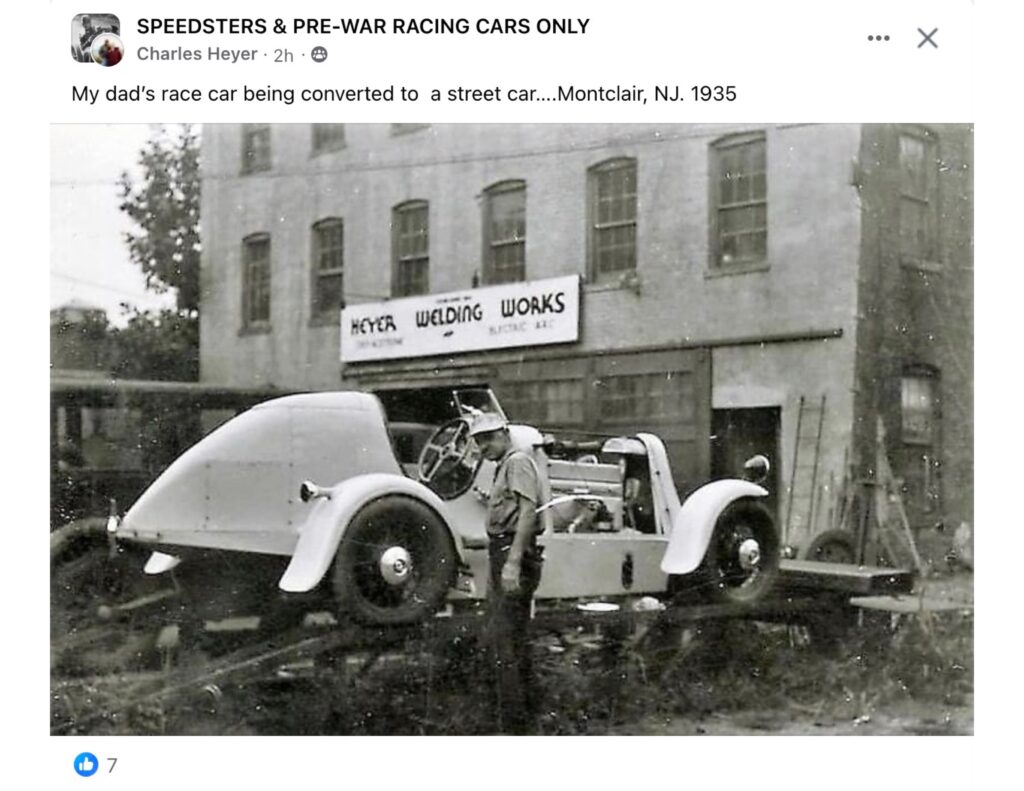 1935 Monclair, NJ My dad's race car to street car FB