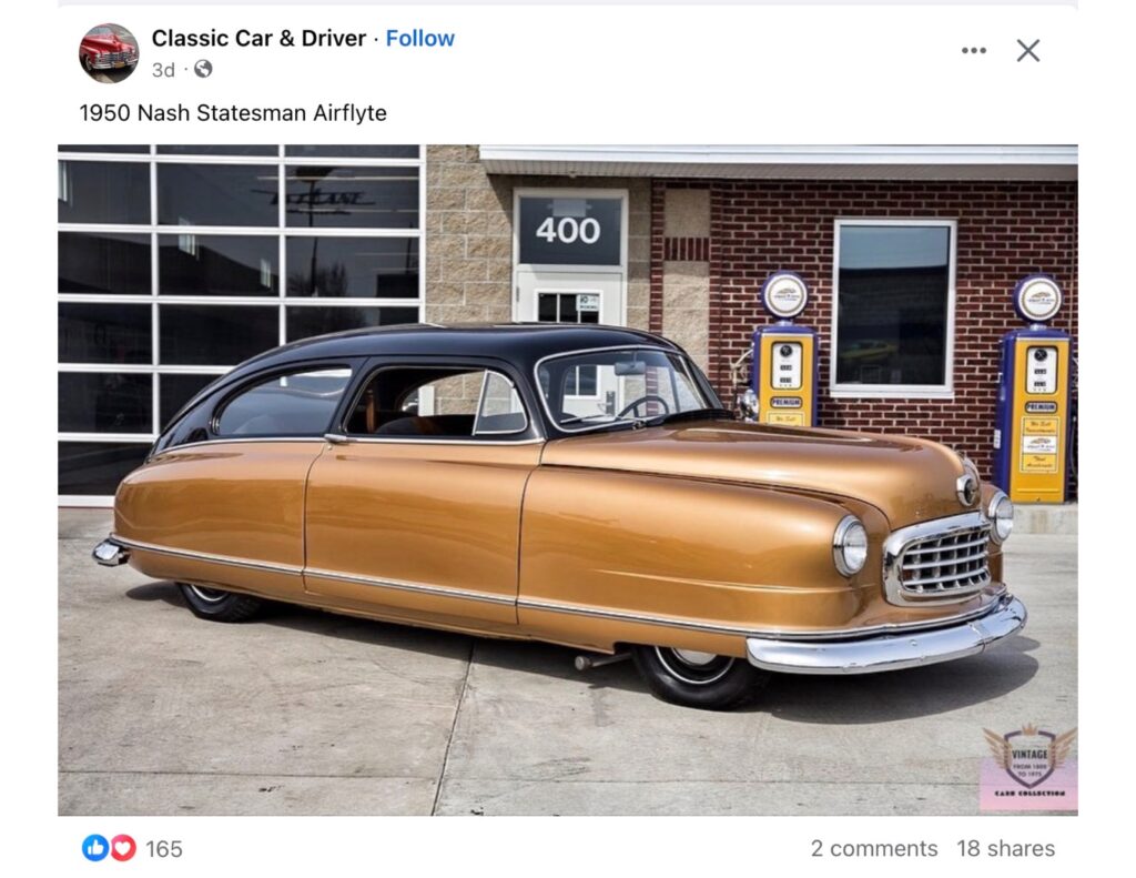 1950 NASH Statesman Airflyte FB