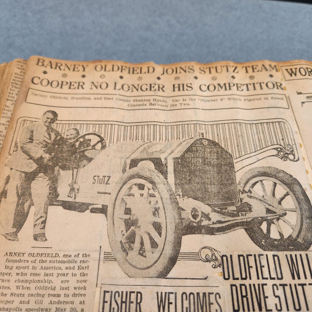 40 1914 Indy 500 Barney Oldfield Joins Stutz Team p40