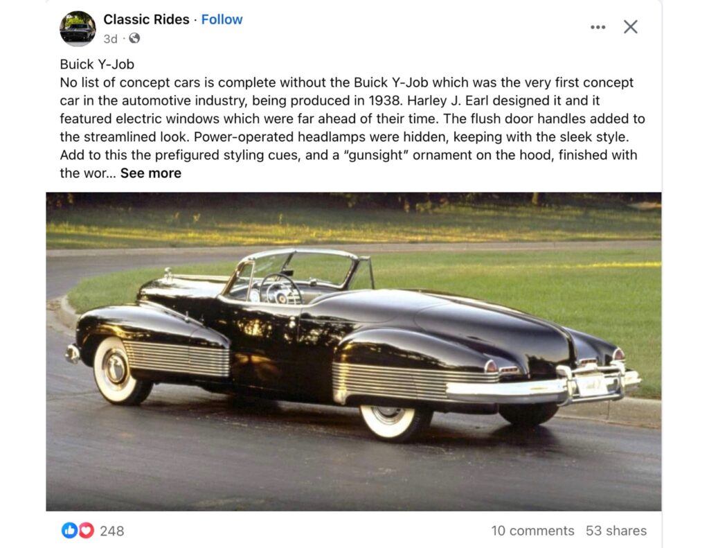 BUICK Y Job Concept FB