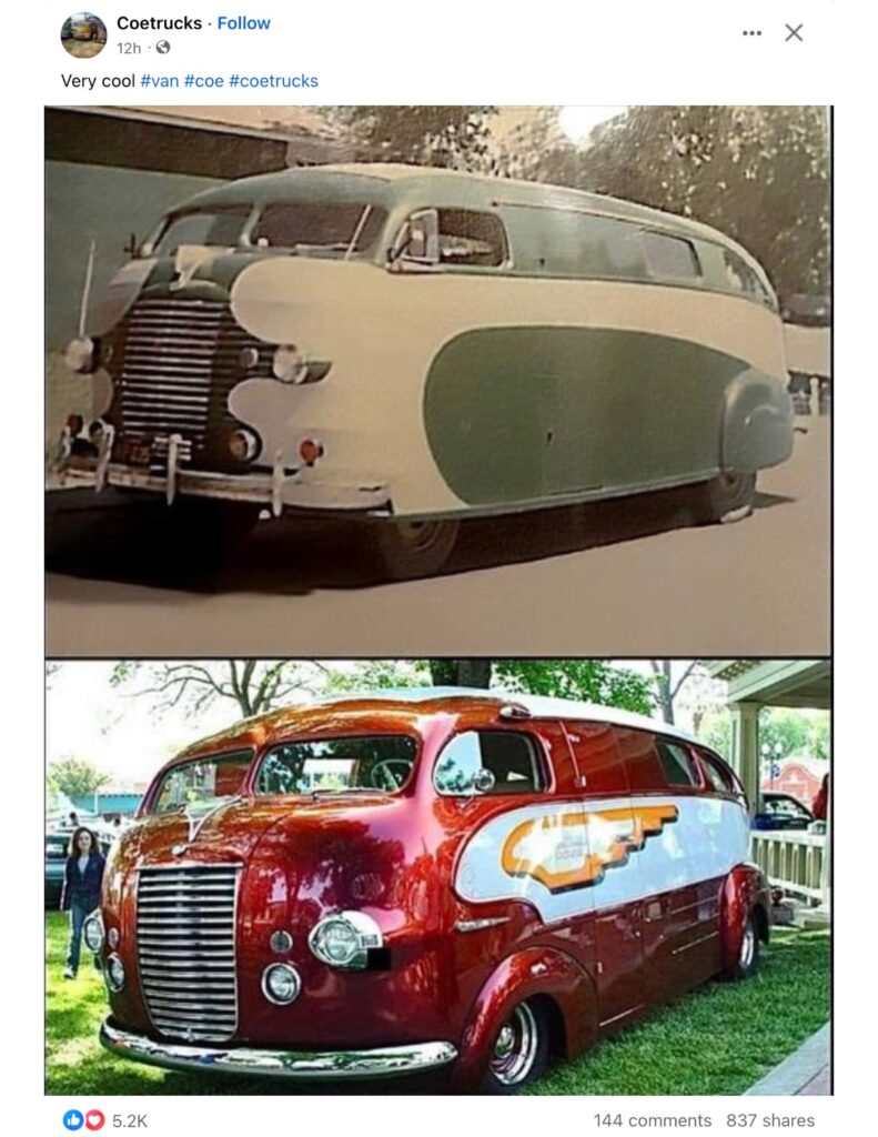 Coetruck bus BEFORE and AFTER FB