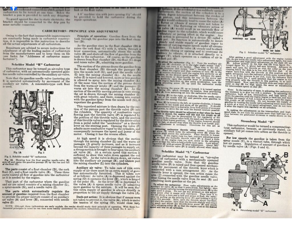 1911 ca SCHEBLER Model R carburetor FB