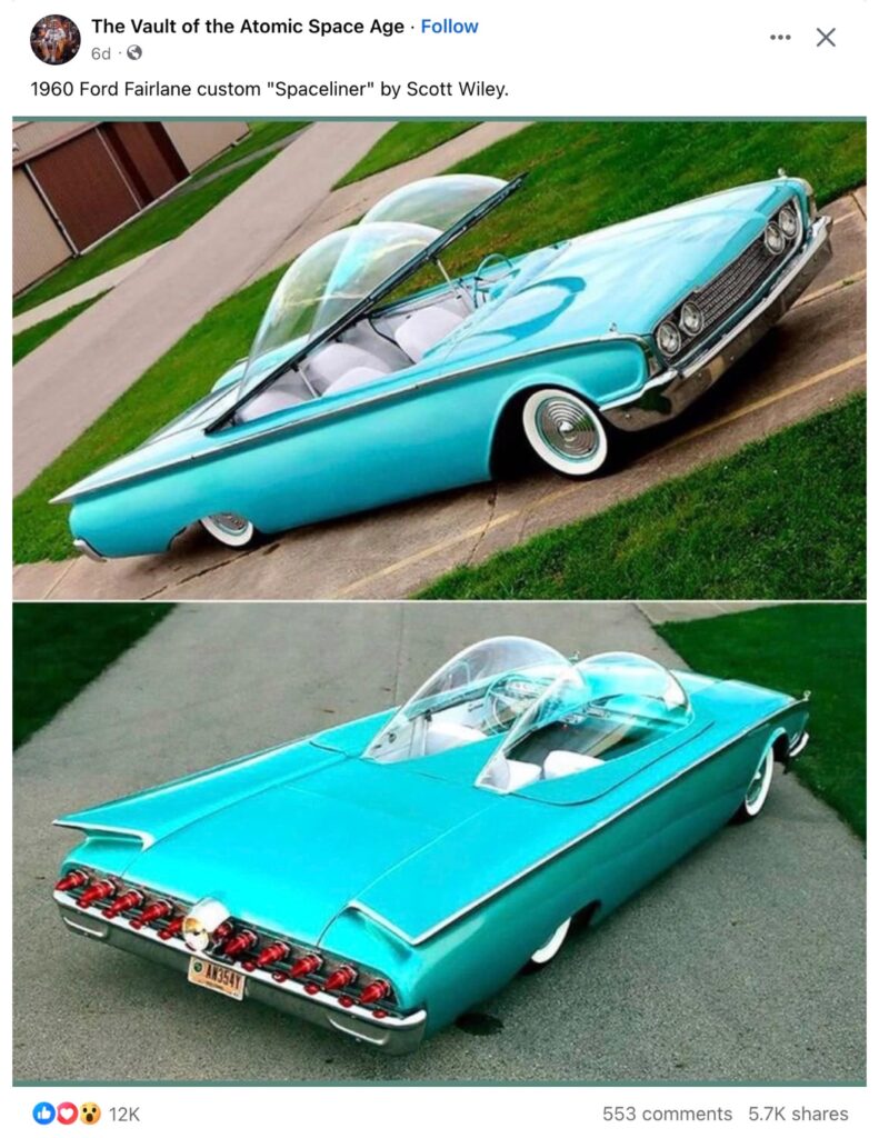 1960 FORD Fairlane custom Spaceliner by Scott Wiley FB