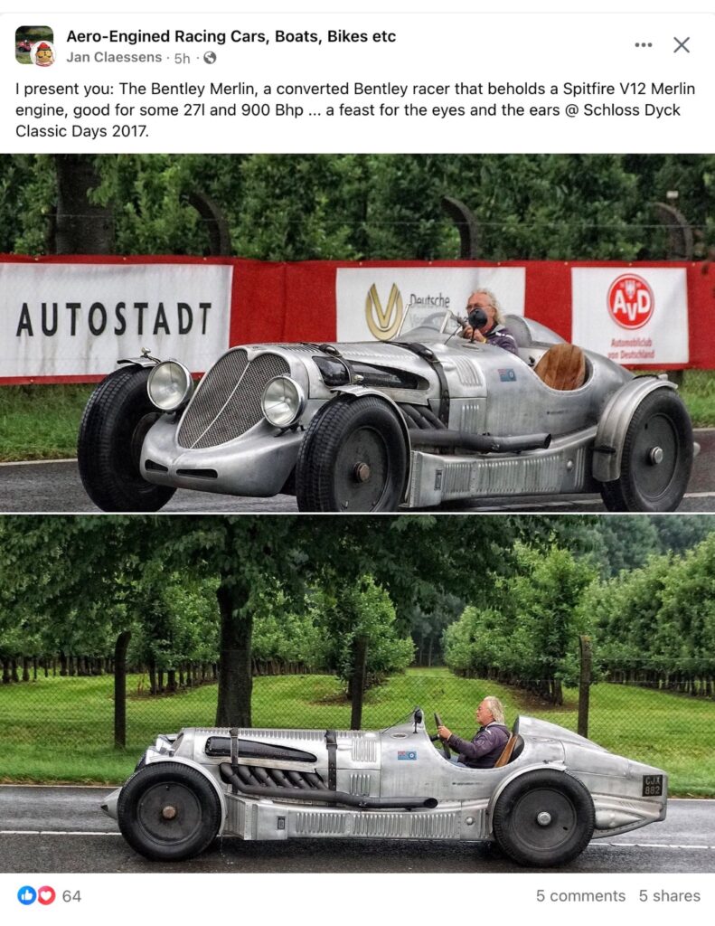 BENTLEY MERLIN aero car FB