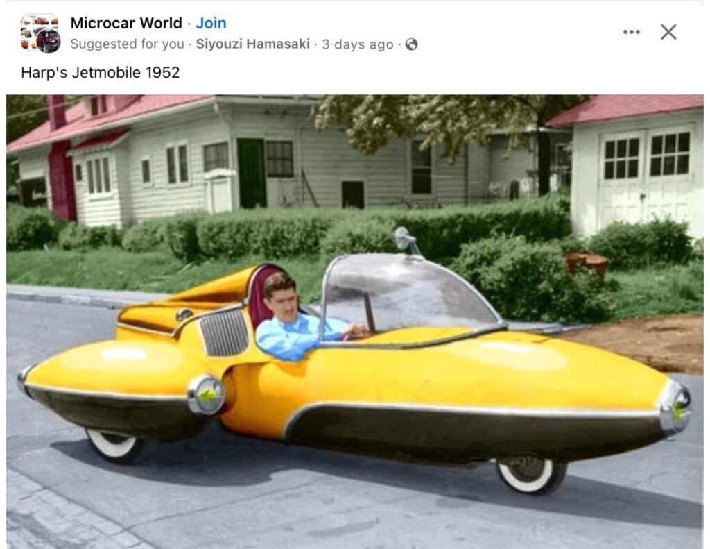 1952 HARP’S Jetmobile 3-Wheeler FB