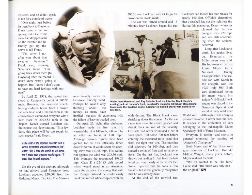 Genius in the Cockpit FRANK LOCKHART By L. Spencer Riggs article ...