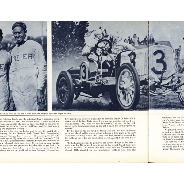 RACING WITH LOZIER a memoir by Ralph Mulford article AUTOMOBILE ...