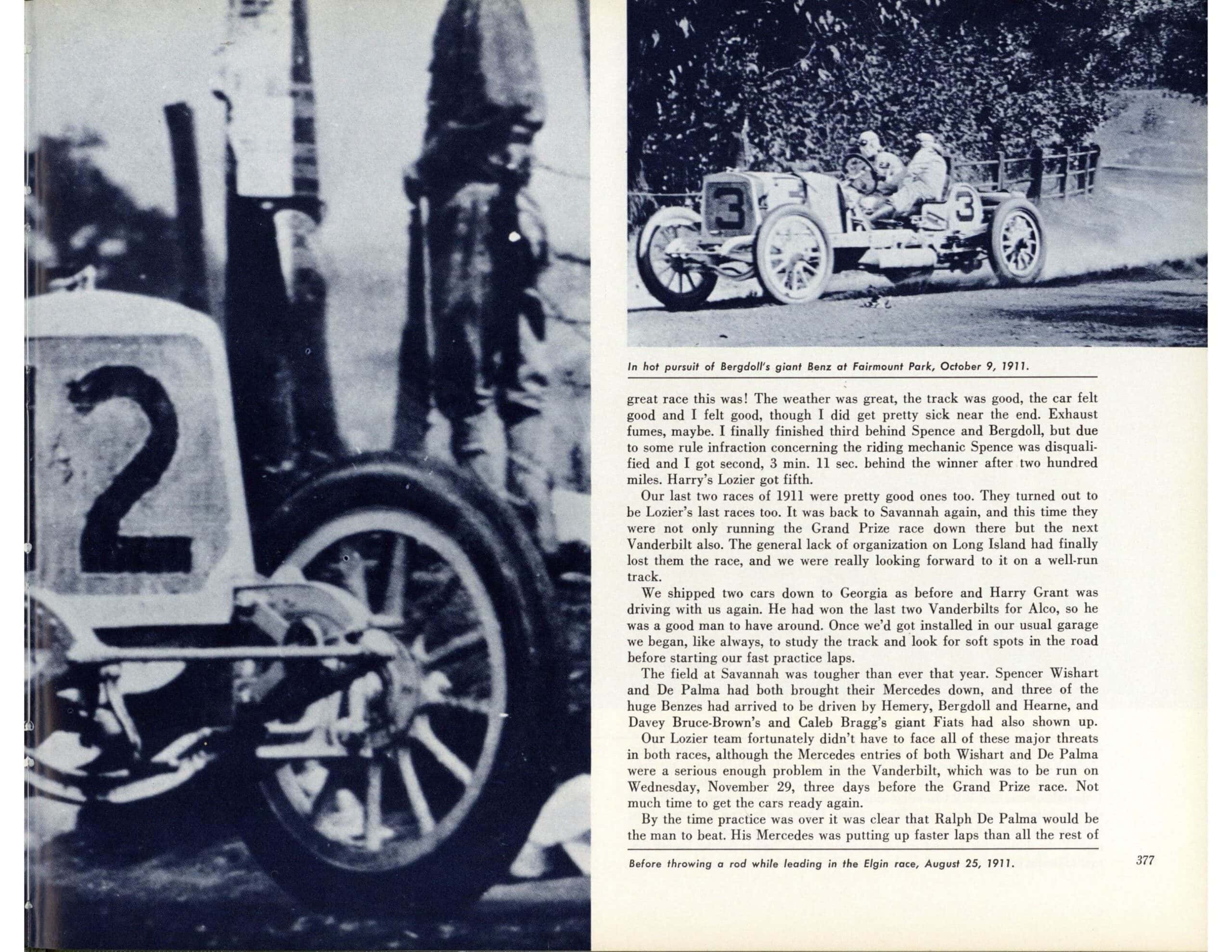 RACING WITH LOZIER a memoir by Ralph Mulford article AUTOMOBILE ...