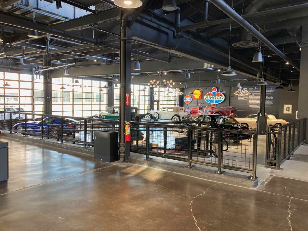 2024 6 27 Indianapolis, IND Stutz Museum in old factory complex 10 cars ...