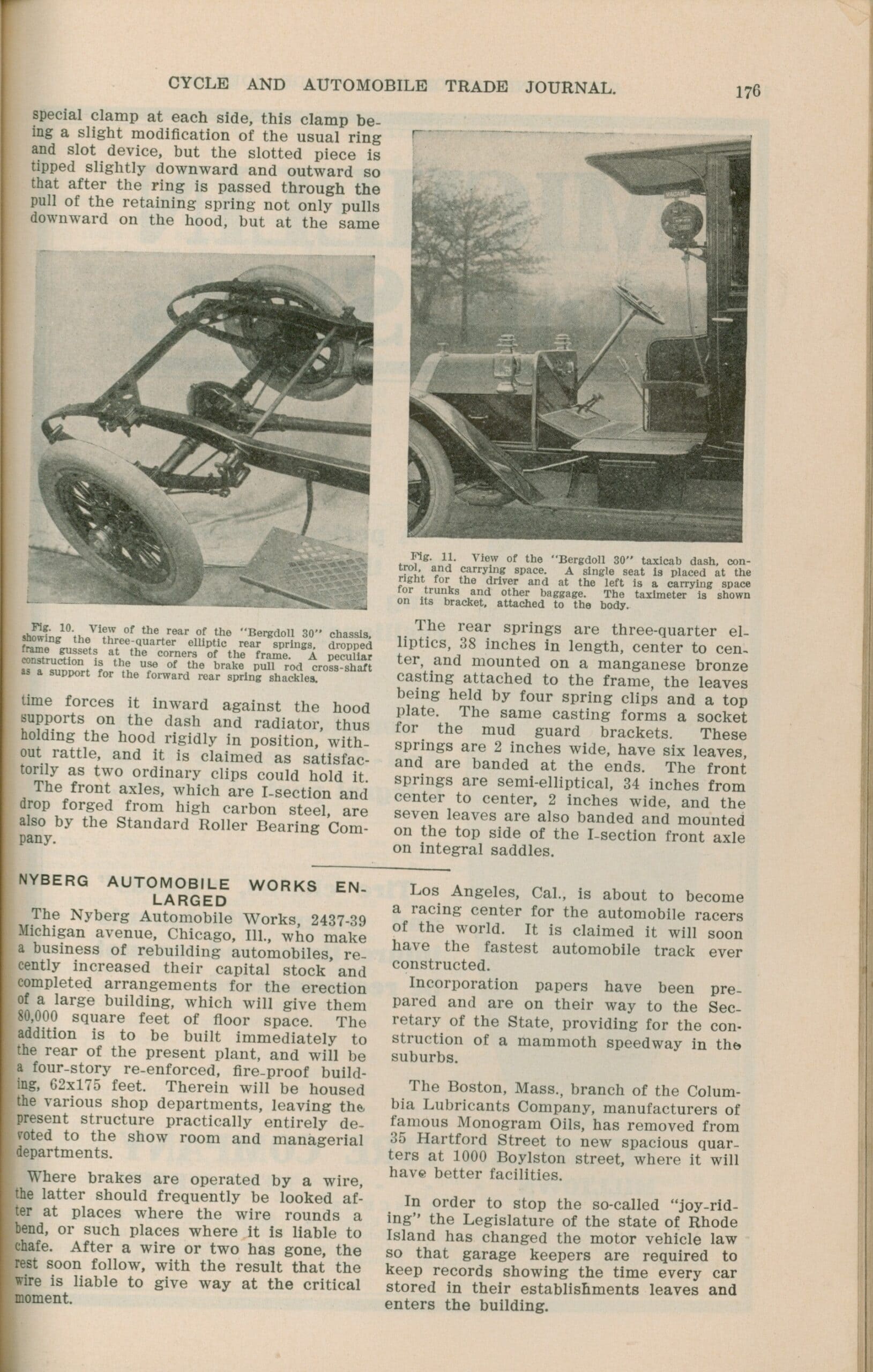 1910 1 1 THE NEW BERGDOLL "30" By E. S. Foljambe CYCLE AND AUTOMOBILE ...