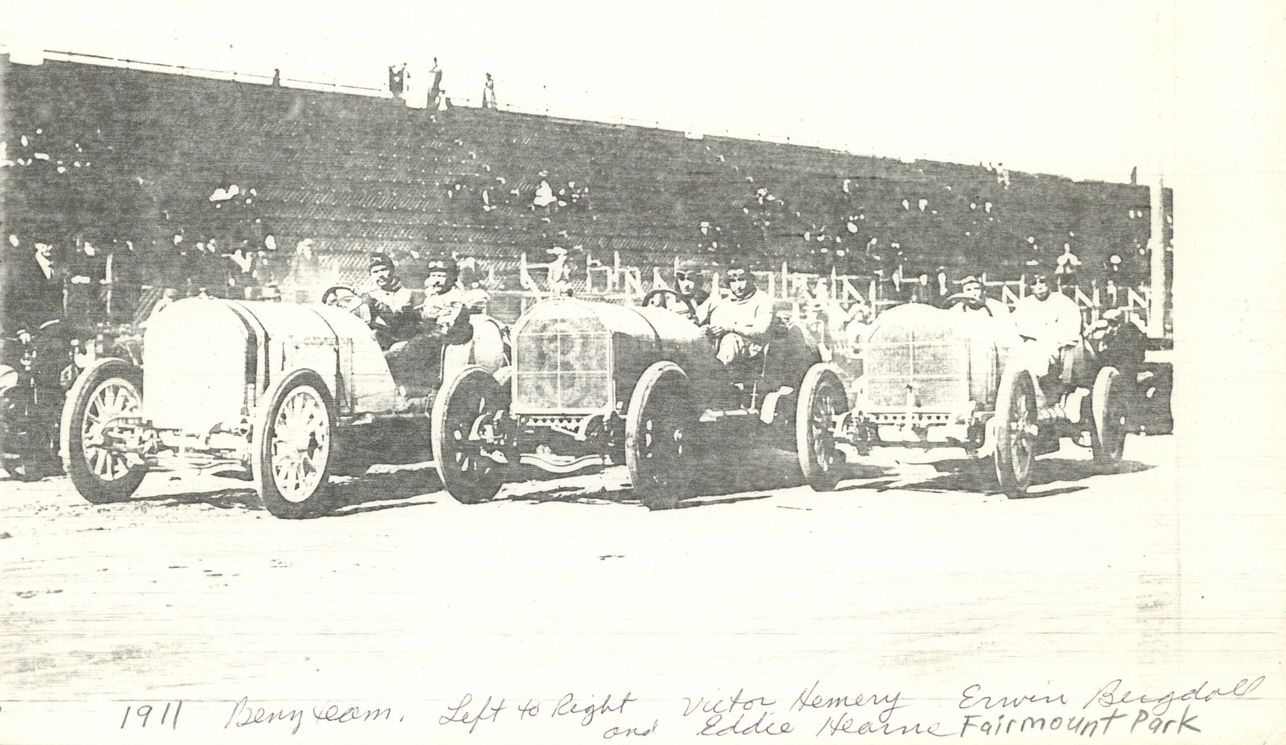 1911 Fairmount Park Races BENZ Team Bergdoll BENZ Car 8 front left xerox