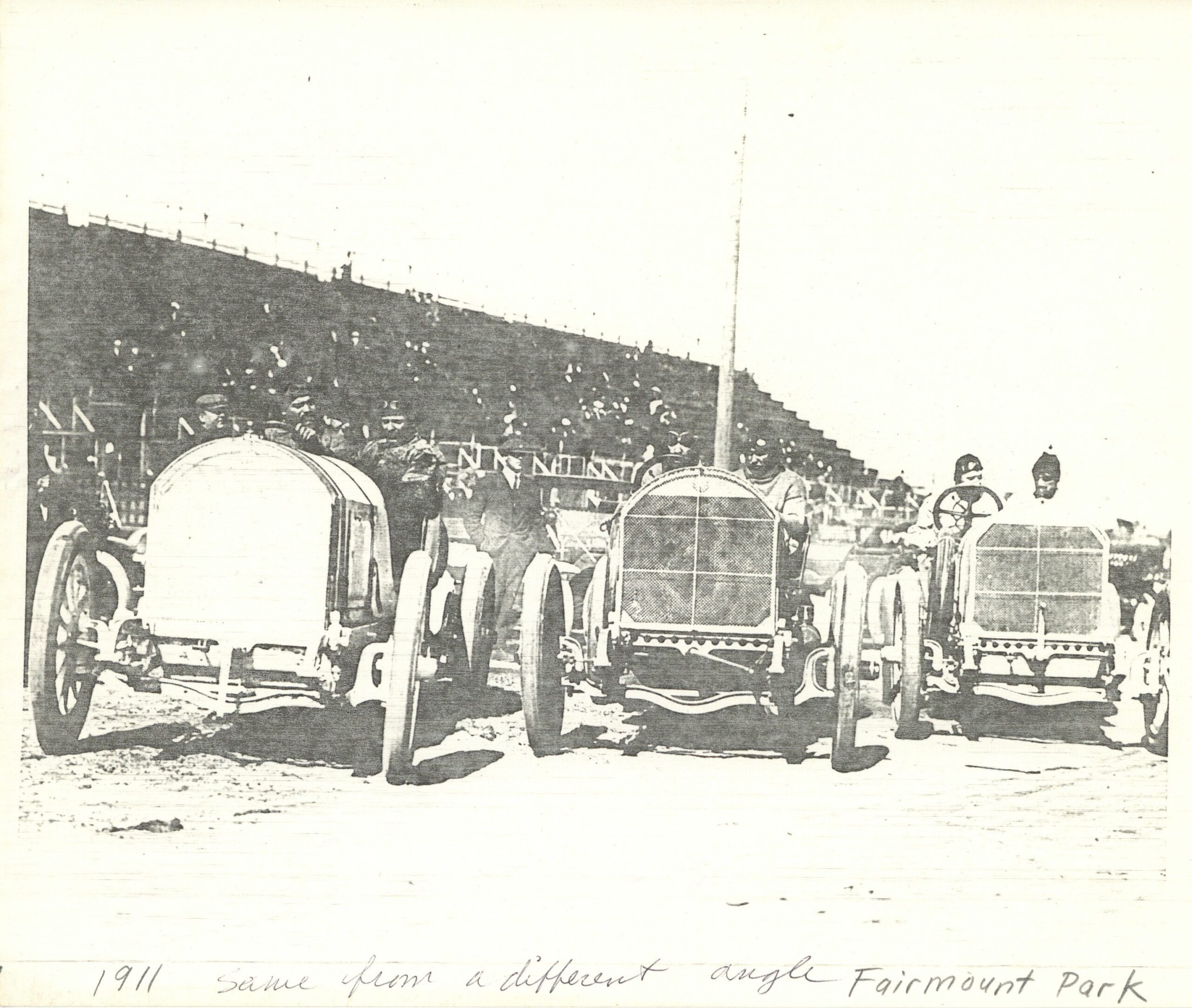 1911 Fairmount Park Races BENZ Team Bergdoll BENZ Car 8 front view xerox