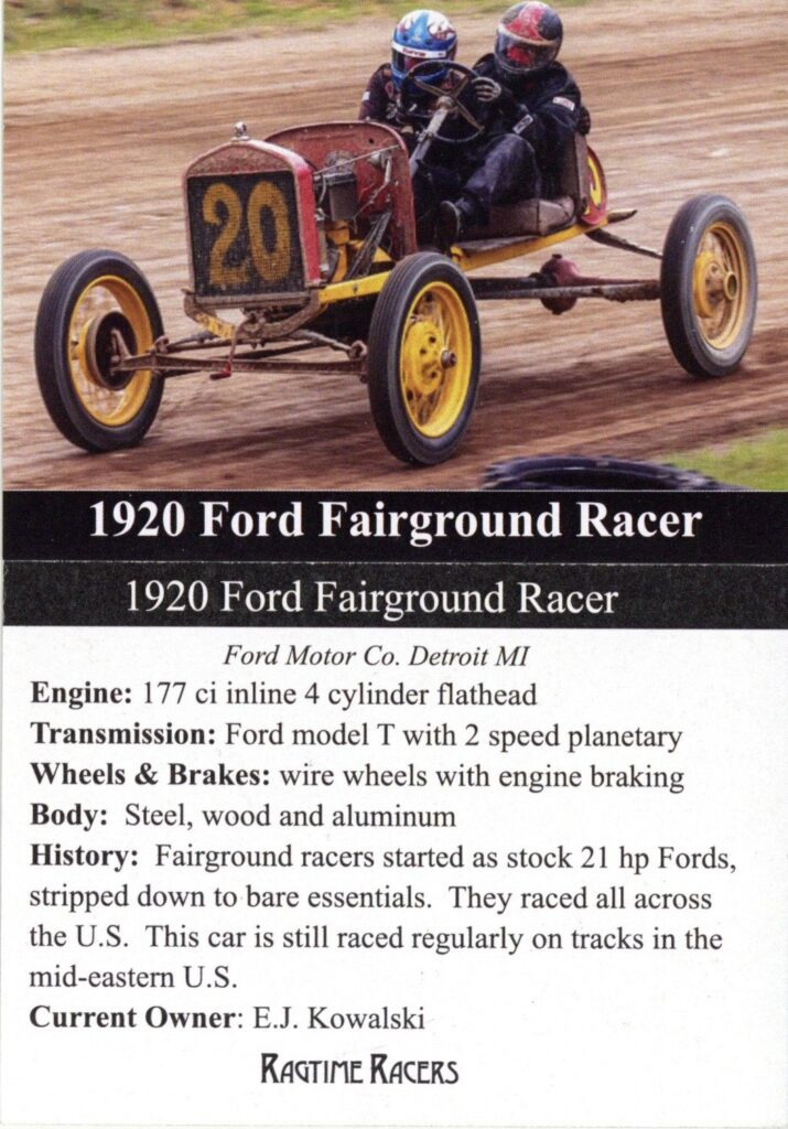 1920 FORD Fairground Racer trading card v1 2023