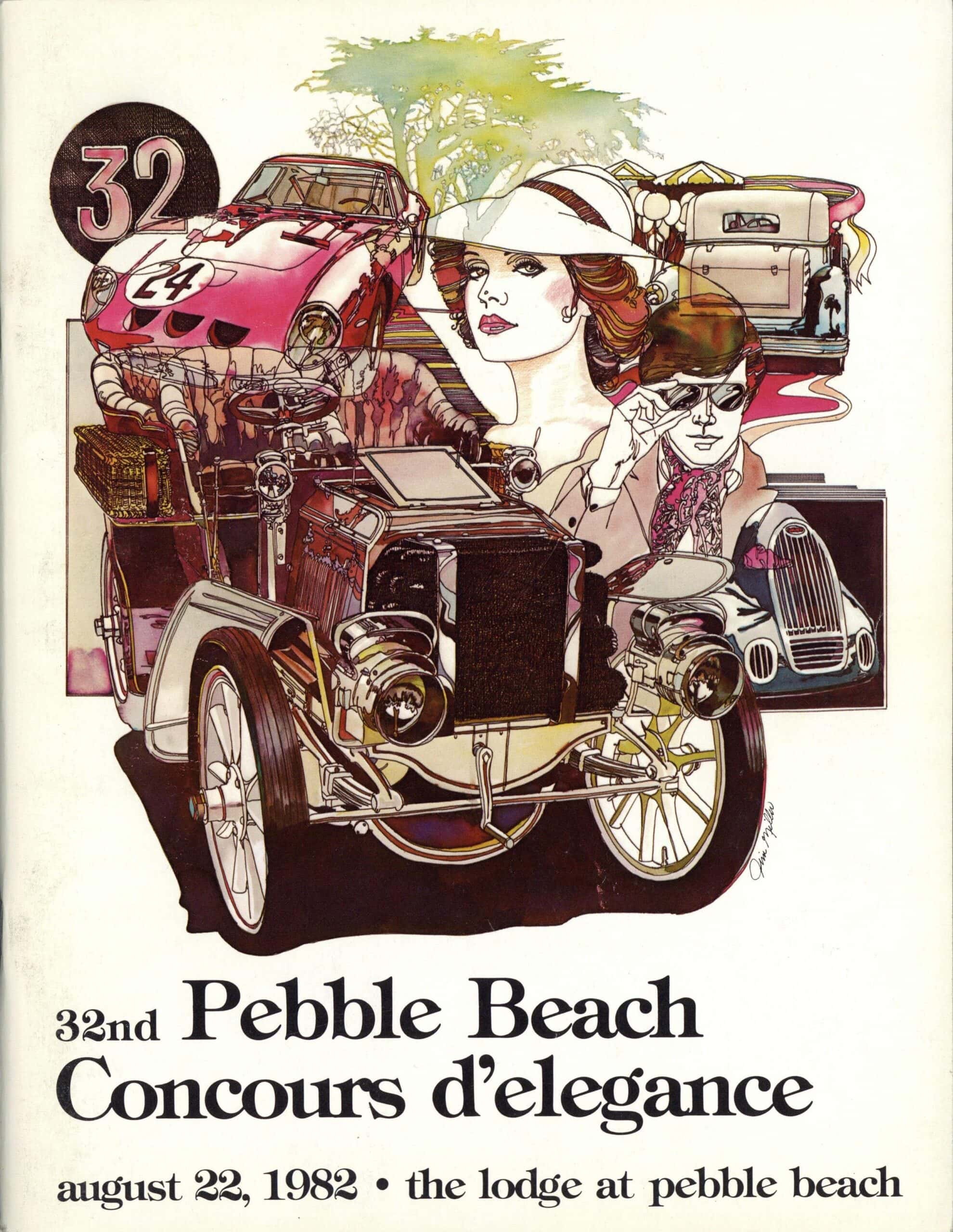 1982 August 22 Pebble Beach Concours Program Front Cover
