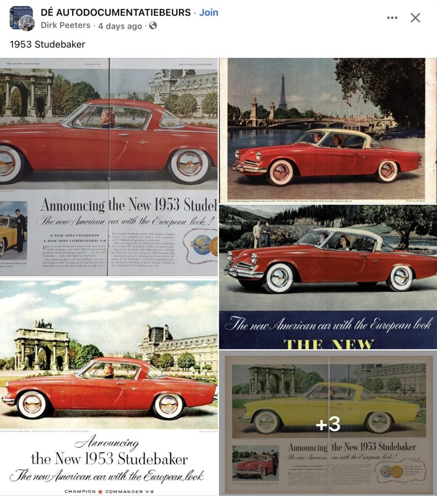 1953 STUDEBAKER ad FB