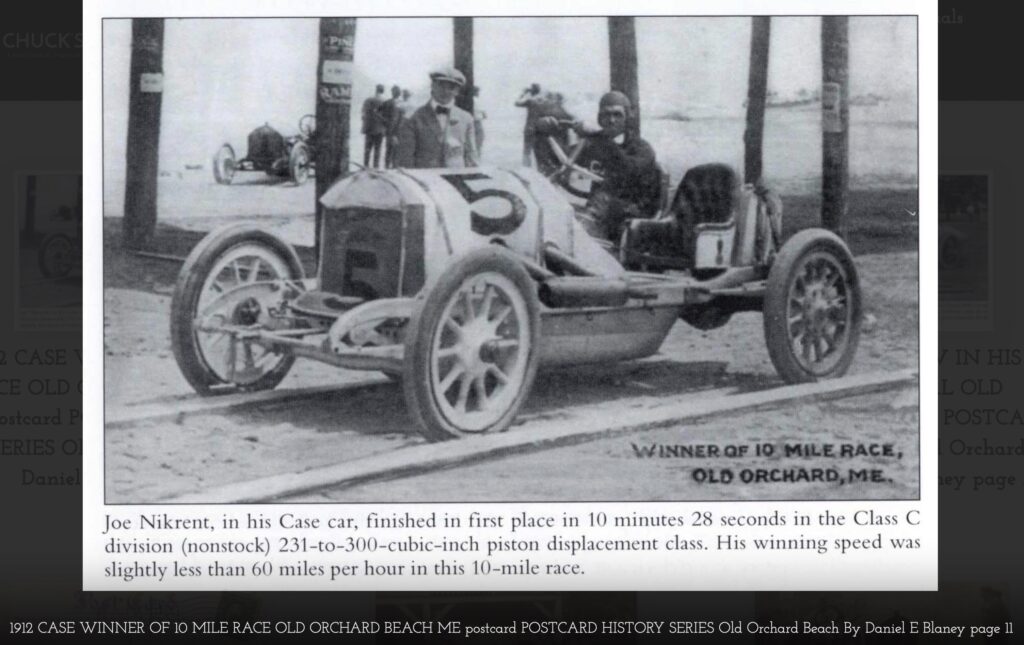 1912 CASE Joe Nikrent at Old Orchard Beach