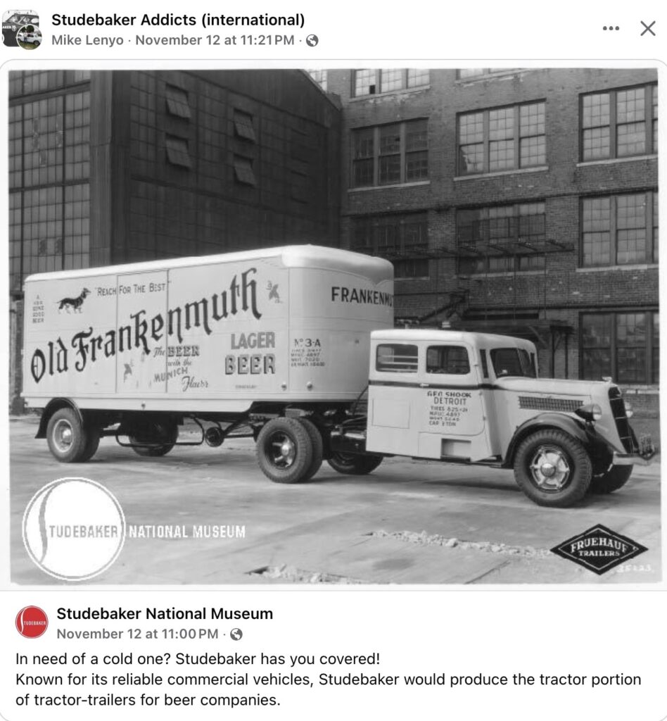 1930s STUDEBAKER Semi-Tractor FB