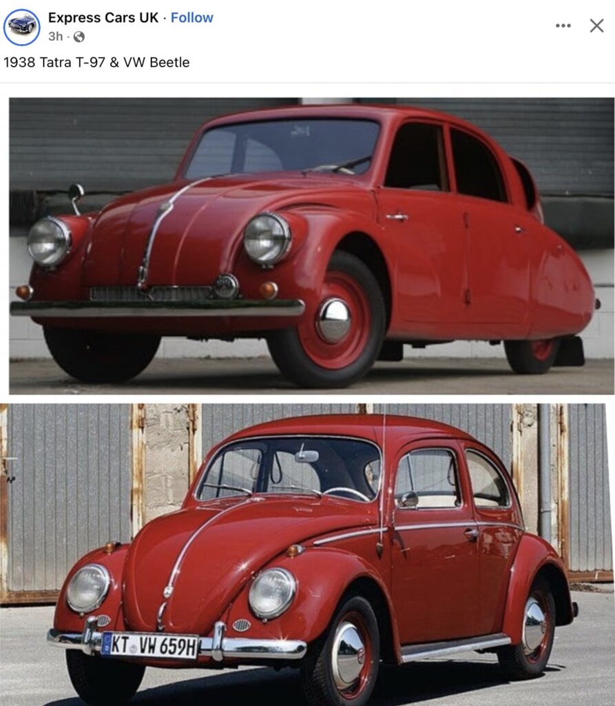 1938 TATRA T-97 & VW Beetle FB