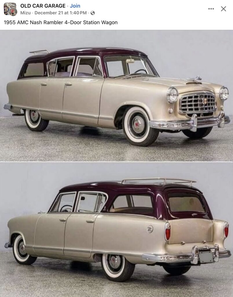 1955 AMC NASH Rambler 4-Door Station Wagon FB
