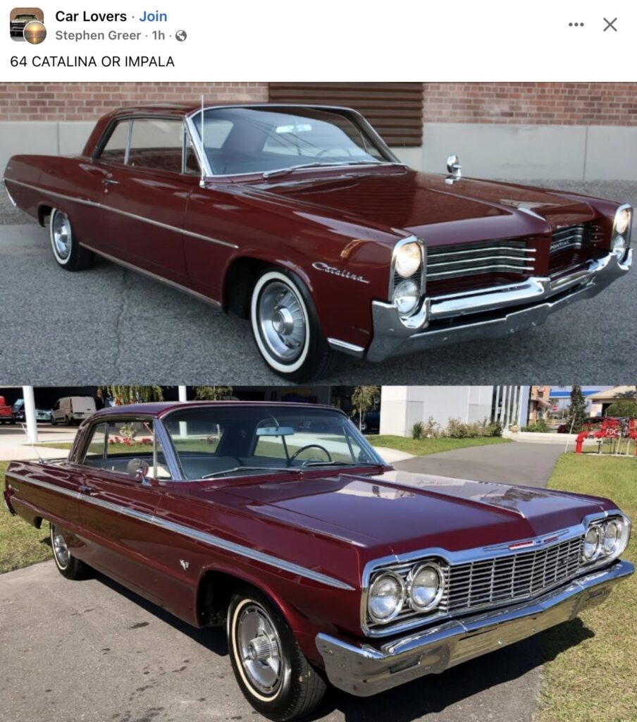 1964 PONTIAC Catalina or CHEVROLET Impala FB