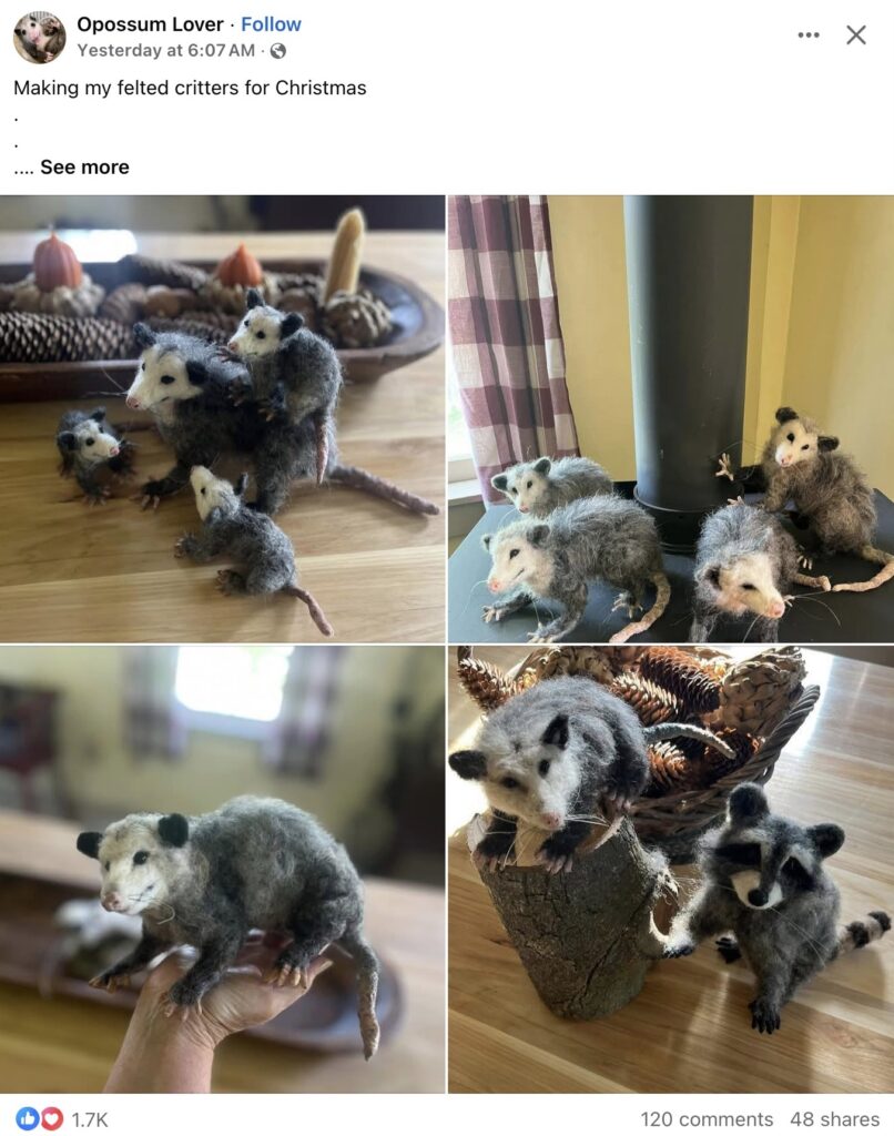 Opossums 158 Felted FB
