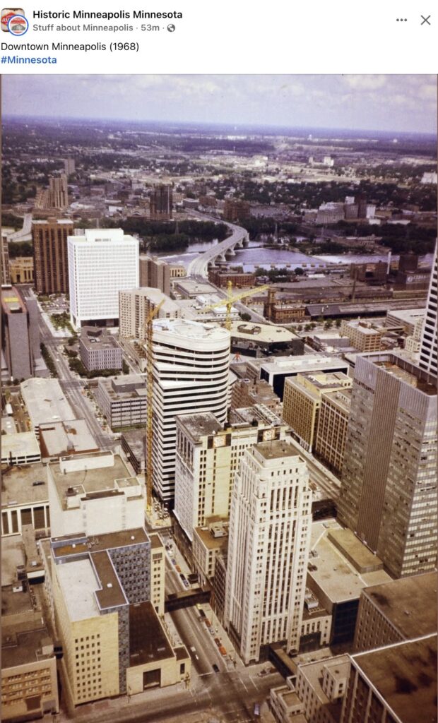 1968 Minneapolis, MN Downtown FB