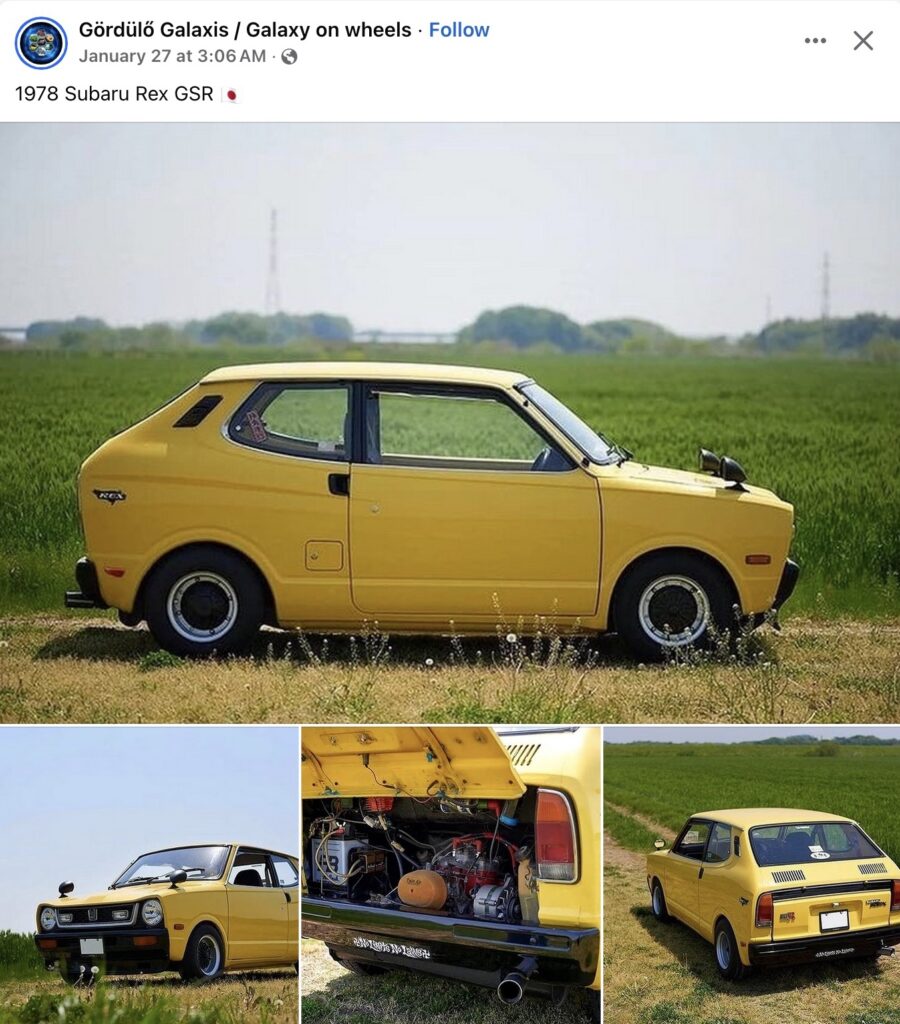 1978 SUBARU Rex GSR microcar FB