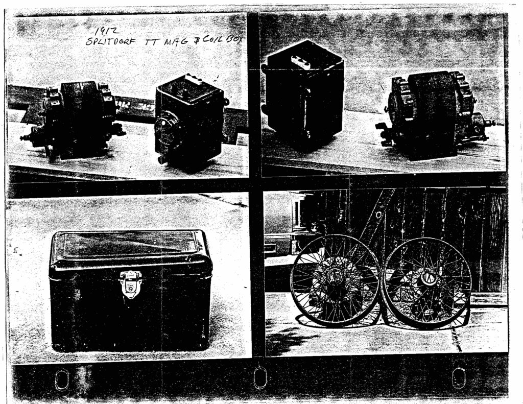 1912 SPLITDORF Magneto TT and Coil Box