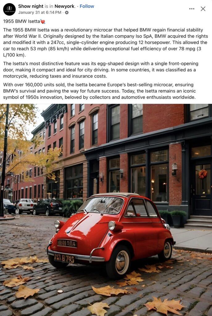 1955 BMW Isetta red microcar FB