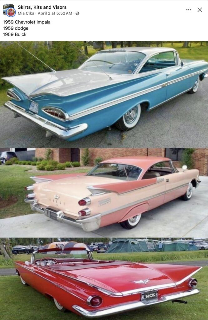 1959 CHEVROLET Impala and 1959 DODGE and 1959 BUICK FB