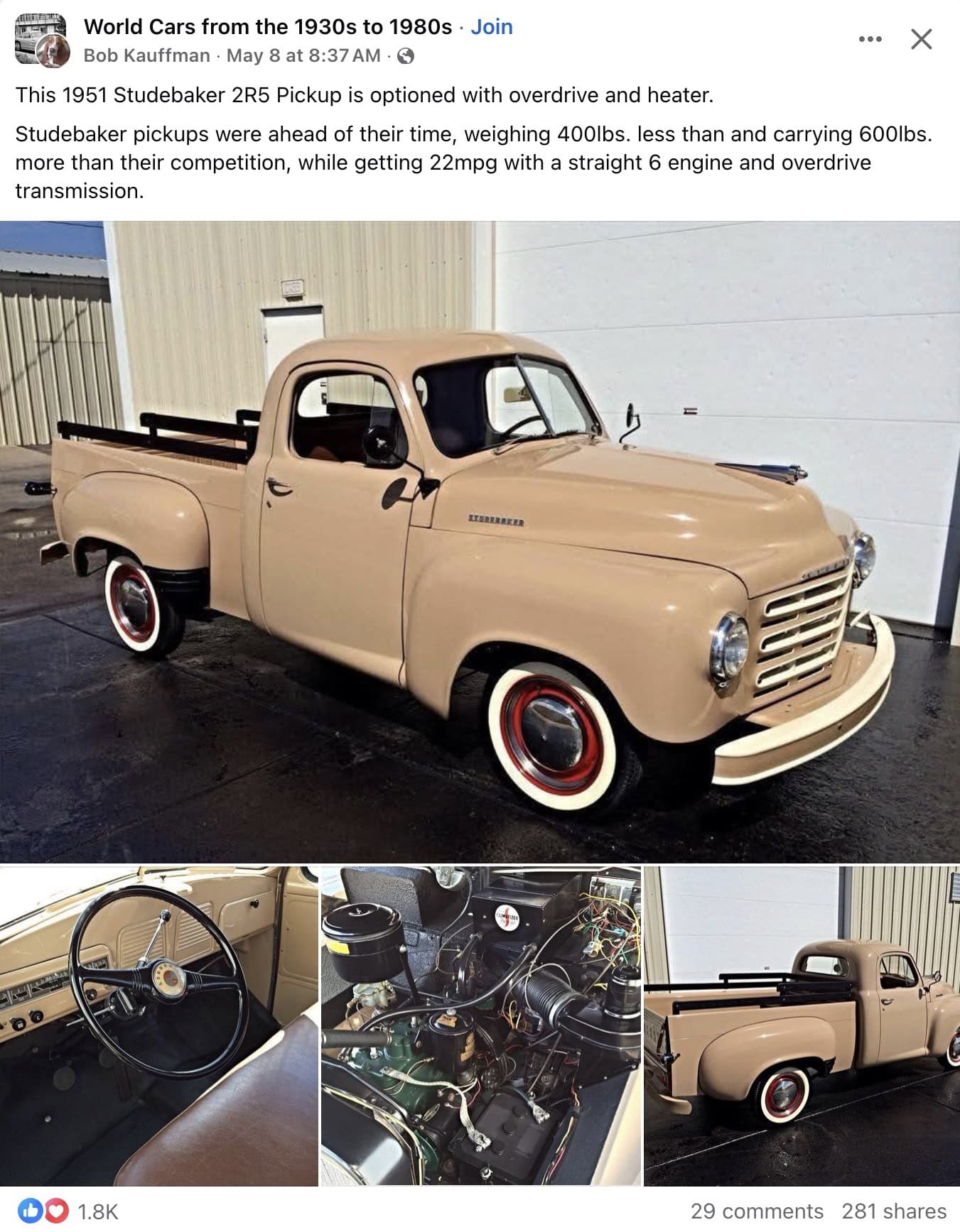1951 STUDEBAKER 2R5 Pickup FB