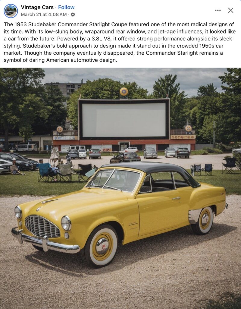 1953 STUDEBAKER Commander Starlight Coupe FB